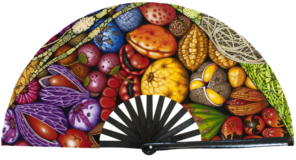 Tropical Seeds by David Stacey Fan-1 Large – Tantrika Clothing